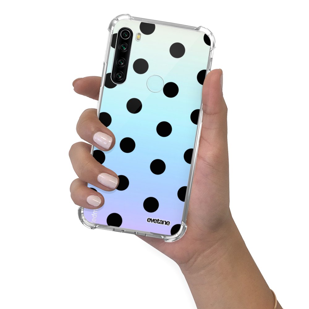 Sur Coque Pour Xiaomi Redmi Note T Anti Choc Souple Angles Renforc S Transparente Pois
